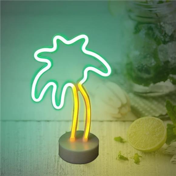 Accents | Vati Palm Tree Neon Decorative Light Led Neno Sign Lights ...